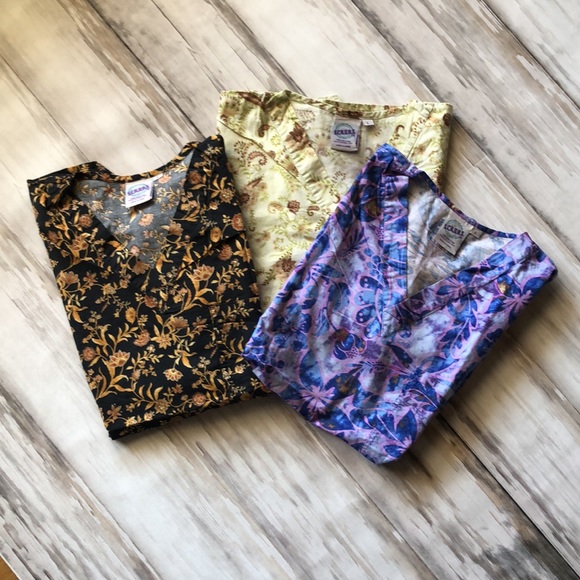 S.C.R.U.B.S. | Tops | Scrubs Uniform Tops Lot Of 3 Size Large | Poshmark